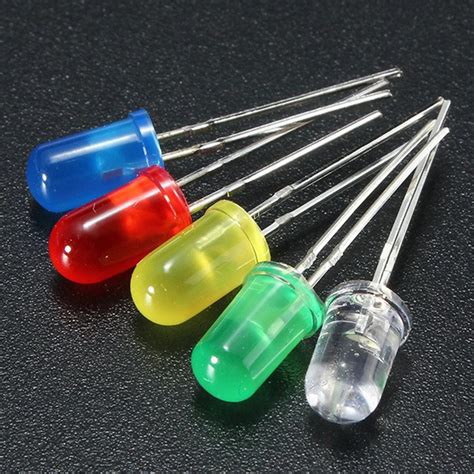Diode Light 5 Colors 500pcs 3mm Led Assorted Kit White Yellow Red Green Blue Component Diy Kit