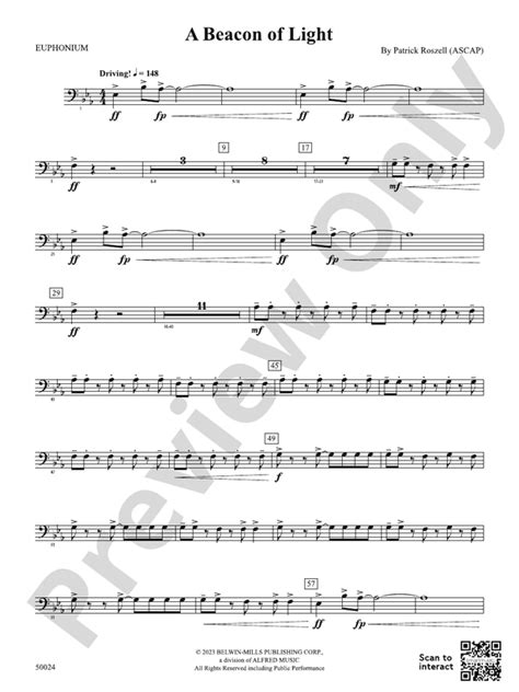 A Beacon Of Light Baritone B C Baritone B C Part Digital Sheet