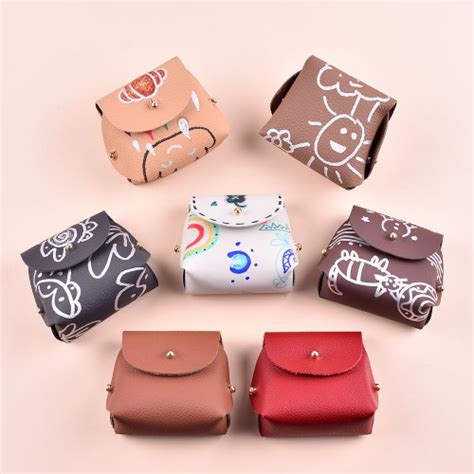 [레더키트] 환경교육 업사이클링 천연소가죽 공예diy키트 만두동전지갑 만들기 1세트 유치원교구 체험 돌봄 방과후 수업 Leather Kit