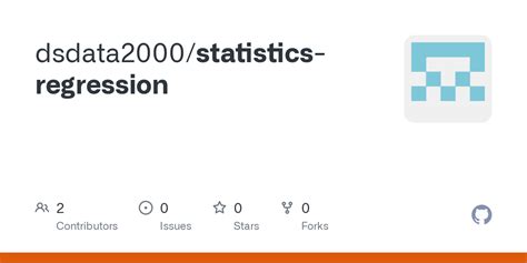 Github Dsdata2000statistics Regression