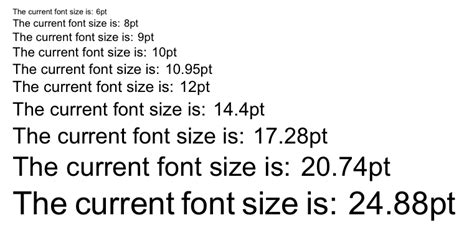 Fontsize What Point Pt Font Size Are Large Etc TeX LaTeX