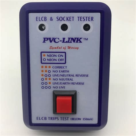 Elcb And Socket Tester 13a Pvc Link Shopee Malaysia