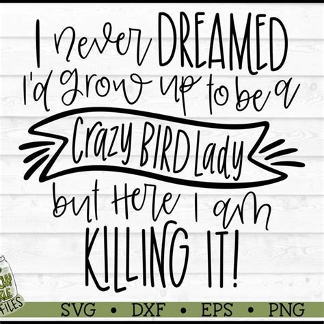 crazy bird lady etsy