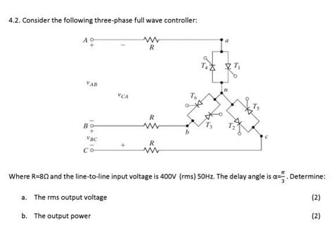 Solved Consider The Following Three Phase Full Wave Chegg