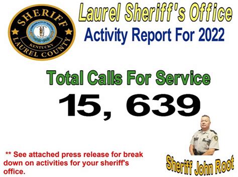 Sheriffs Office 2022 Annual Activity Report For Laurel County