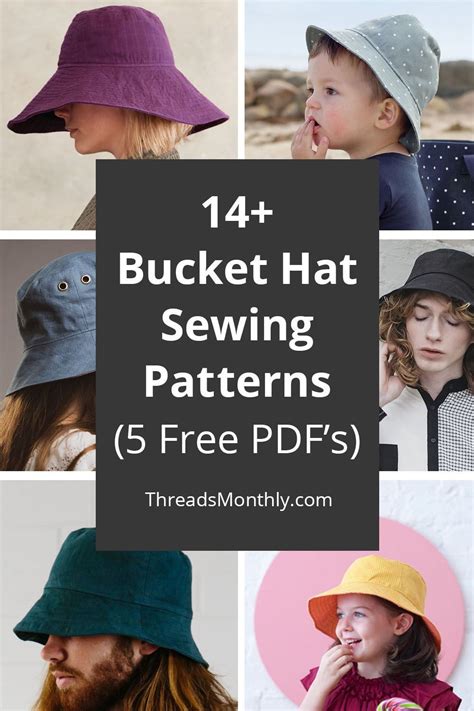 Free Bucket Hat Sewing Pattern Printable Pdf Template Sewing