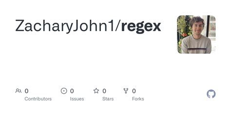 github zacharyjohn1 regex