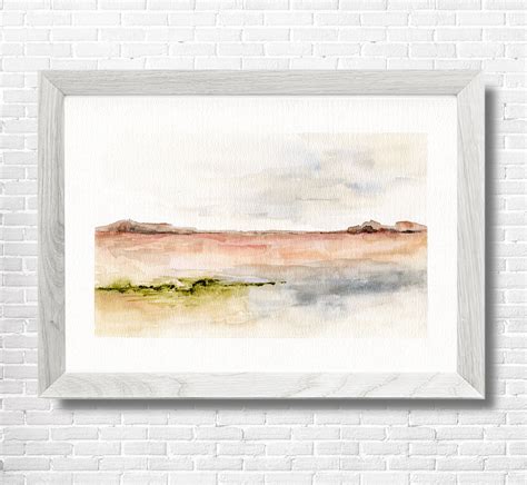 Printable Watercolor Landscape Wall Art Abstract Landscape Download