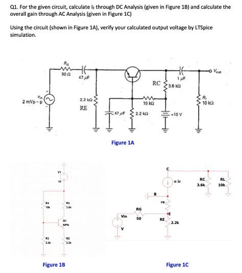 Solved Q1 For The Given Circuit Calculate The Current Through Dc