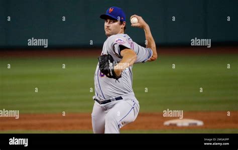 New York Mets Relief Pitcher Seth Lugo Delivers During A Baseball Game Monday July 27 2020