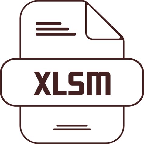 Xlsm Generic Color Outline Icon