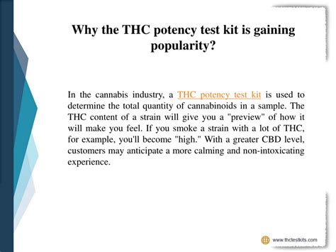 PPT Why The THC Potency Test Kit Is Gaining Popularity PowerPoint Presentation ID