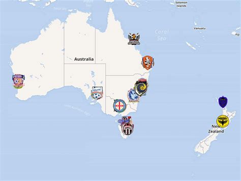 Australian Soccer By Zackleischner · Maphub