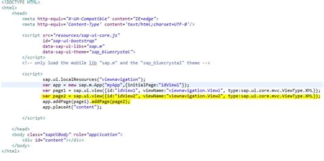 navigation and routing simple example sapui5 sap community