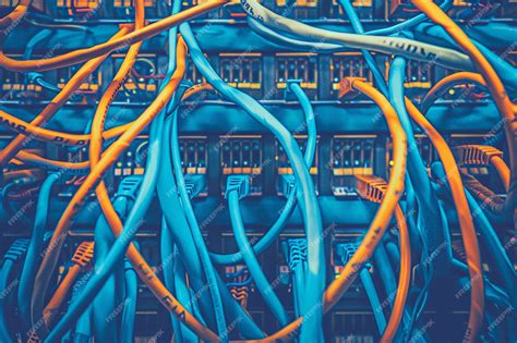 Premium Photo It Specialist Labeling Server Rack Patch Panels For Network Organization