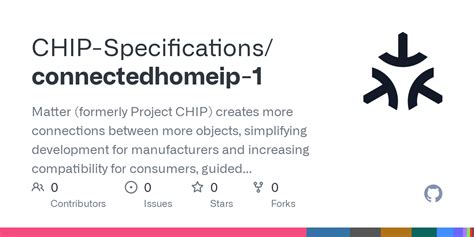 Github Chip Specifications Connectedhomeip Matter Formerly