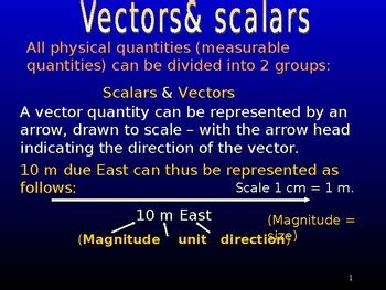 Grade Vectors And Scalar Quantities In PowerPoint TPT