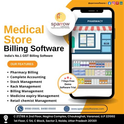 Pharmacy Billing Software Free Demo Available At Best Price In Varanasi