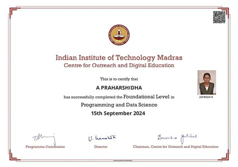 Datascience Iitmadras Iitmbs Foundationlevel Praharshidha Anandan