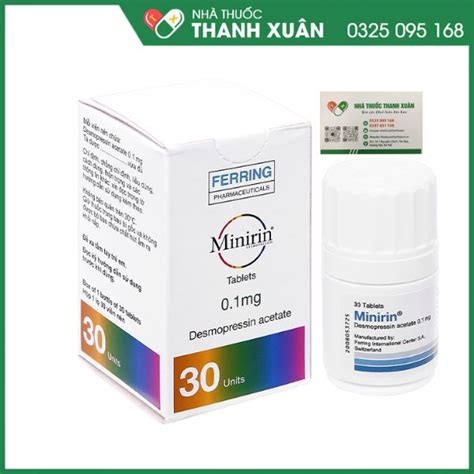 Minirin Tablets Điều Trị đái Tháo Nhạt Trung ương đái Dầm Ban đêm