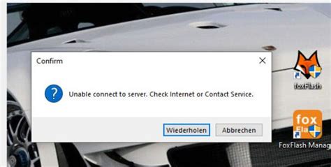 Foxflash Software Common Errors And Solutions