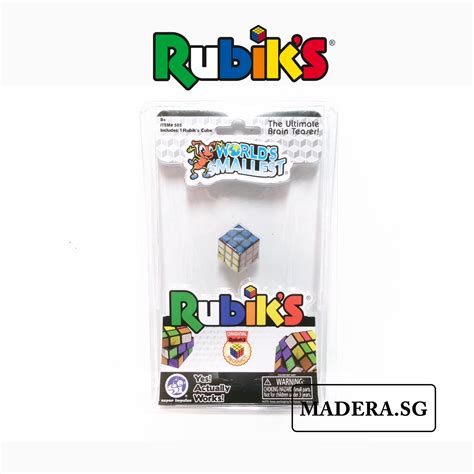 Original Rubiks World Smallest Rubiks Cube Madera Sg