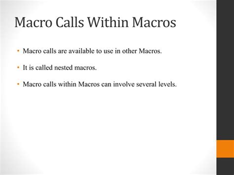 Presentation On Macros And Macro Processor Pptx Programming Languages Computing