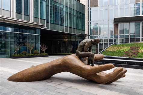 Famous Large Bronze The Hand Of God Sculpture Relong Art Sculpture