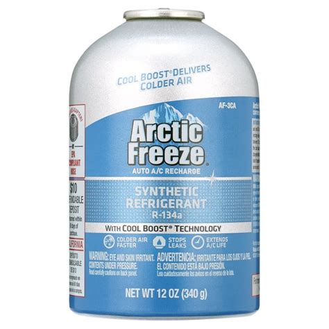 Arctic Freeze Ultra Synthetic R134a Automotive Refrigerant 12 Oz