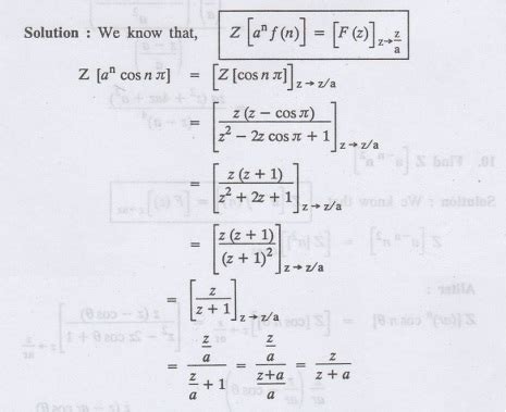 Problems Based On Z Transform Of Some Basic Functions Examples