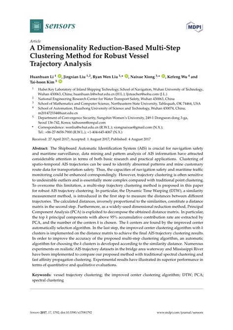 Pdf A Dimensionality Reduction Based Multi Step Clustering Method For