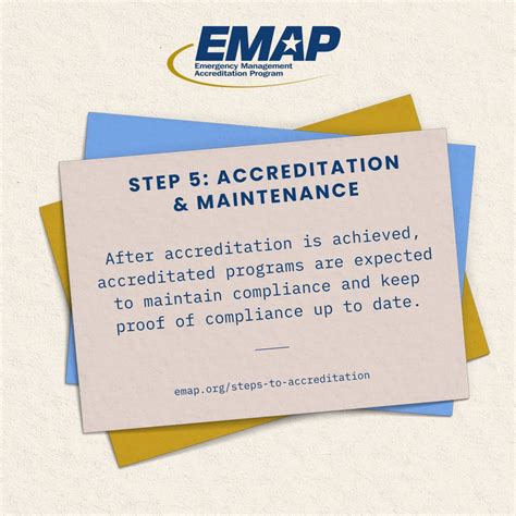 The Final Step Of The Emap Process Accreditation And Maintenance After