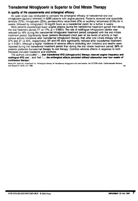 Pdf Transdermal Nitroglycerin Is Superior To Oral Nitrate Therapy Dokumen Tips