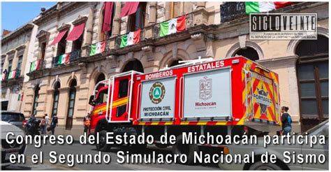 Congreso Del Estado De Michoacán Participa En El Segundo Simulacro