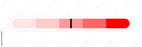 Love Rating Slider Indicator Bar With Pointer In Red Color Shades Style