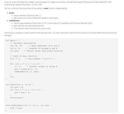 Solved Write This Code In Mips Given An Array Of At Least