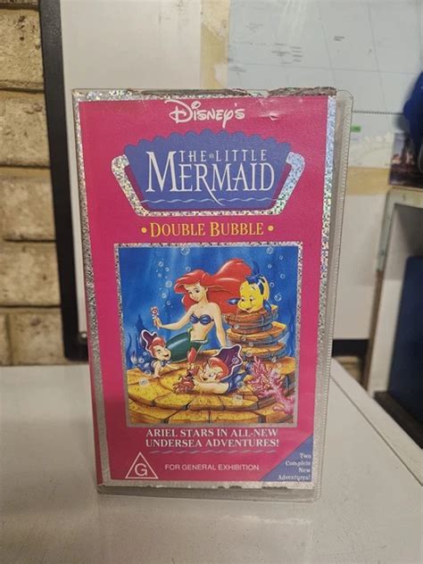 The Little Mermaid Double Bubble Vhs Video Walt Disney 1500