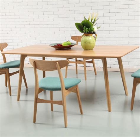 Magnus Dining Table Solid Oak 180x90cm Icon By Design Wooden