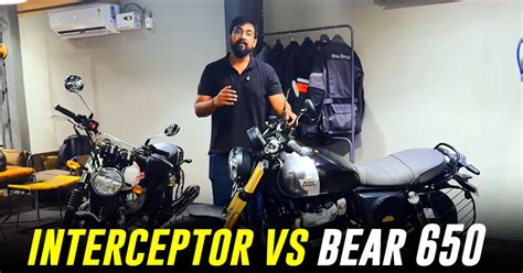 Royal Enfield Bear 650 Vs Interceptor Comparison On Video