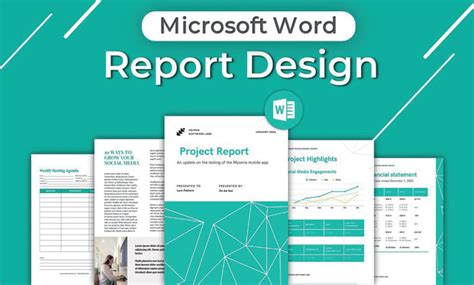 Design Microsoft Word Report Template By Bird Wing Fiverr
