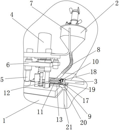 一种陶瓷原料压制机的自动送料刮料装置的制作方法