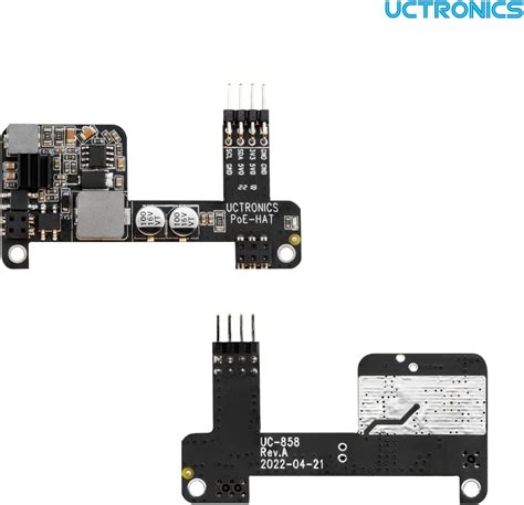 Buy Uctronics Poe Hat For Raspberry Pi 4b Ieee 8023af Compliant 5v 2