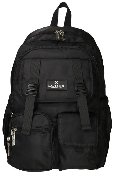Рюкзак Lorex Ergonomic M17 Total Black 19 л черн 43x29x15 см 2 отд молния фастексы универс