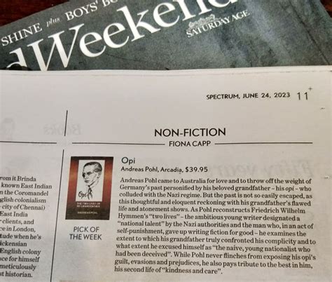 Andreas Pohl On Linkedin Delighted About My Book Being Non Fiction Pick Of The Week In Saturdays…