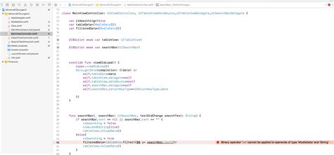 Swift About Searchbar Filter From Database Stack Overflow