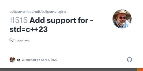 Add Support For Stdc23 · Issue 515 · Eclipse Embed Cdteclipse Plugins · Github