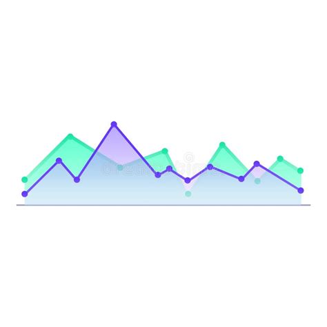 Modern Gradient Line Chart Showing Market Fluctuations Stock Vector Illustration Of Modern