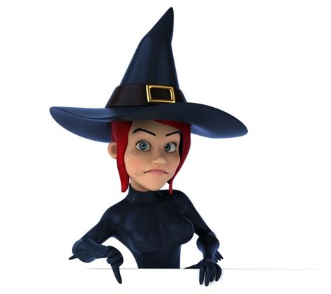 Premium Photo Sexy Witch 3d Illustration