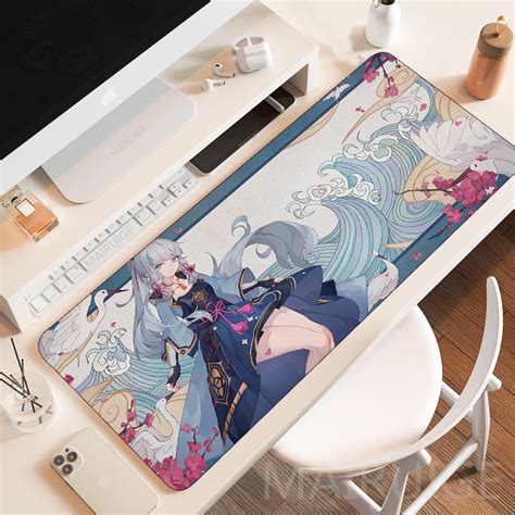 Genshin Impacto Mousepad Anime Handmade Mouse Pad Bonito Grande