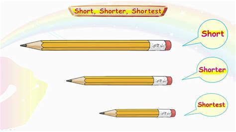 Short Shorter Shortest Mathematics Nursery Youtube